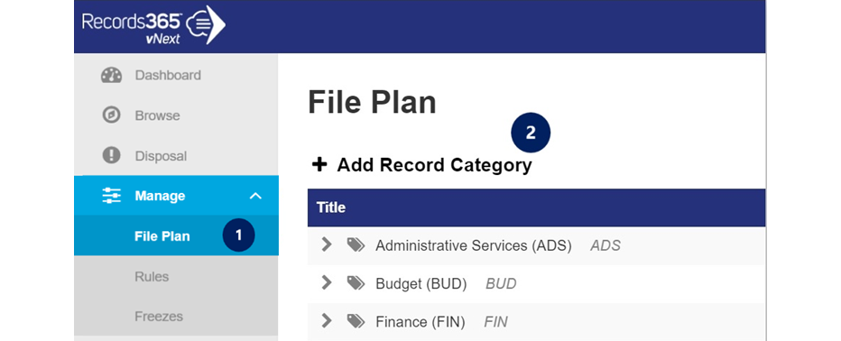 File Plan :: Records365 Documentation